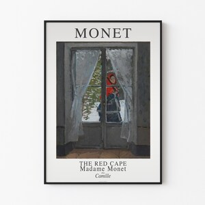 Monet's 'the Red Cape' Exhibition Poster (digital Download) - Etsy