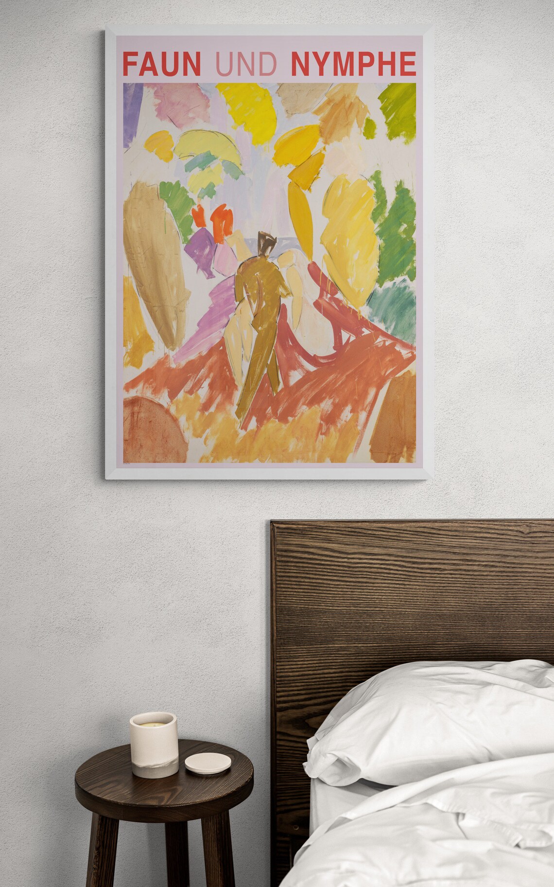 Edvard Weie Faun and Nymphe Painting / Exhibition Poster - Etsy