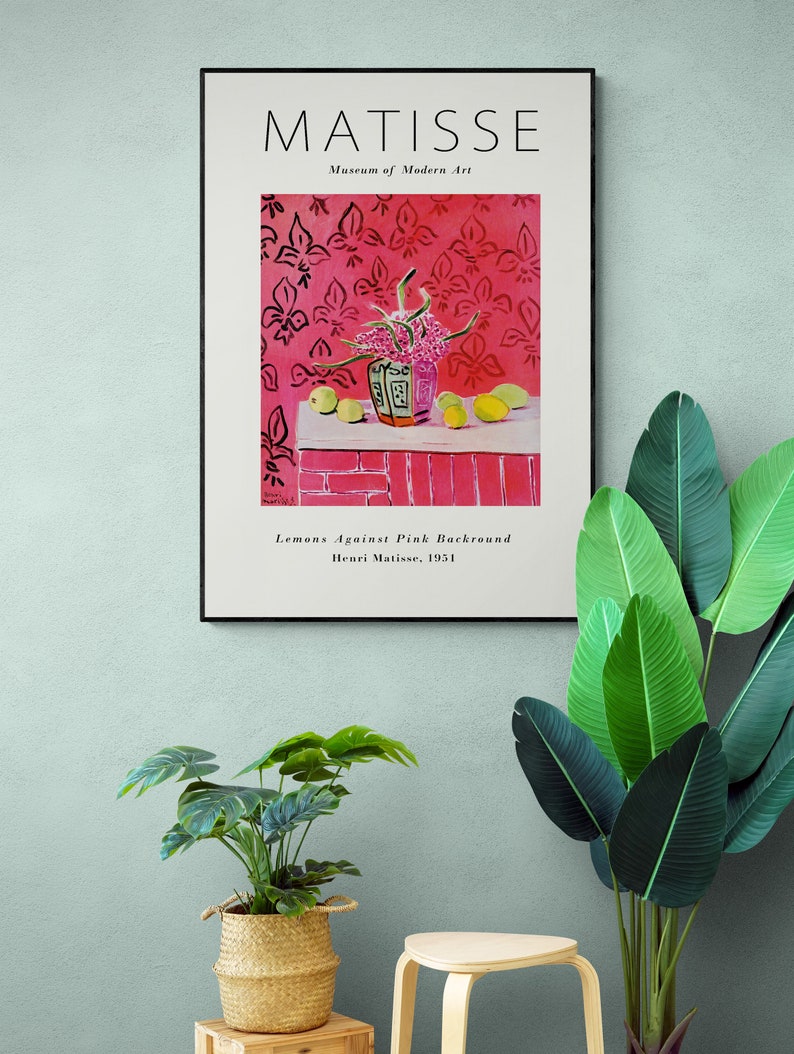 Henri Matisse - Lemons Against Pink Background - Digital Print - Oil ...