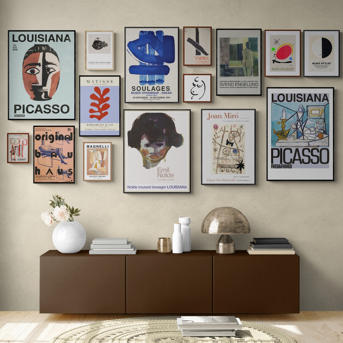 Gallery Wall Set Living Room Set Set of 15 Magnelli - Etsy