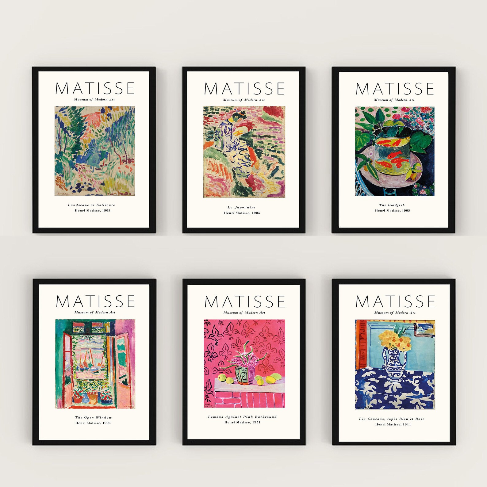 Matisse Set of 6 Digital Prints Henri Matisse Bundle | Etsy