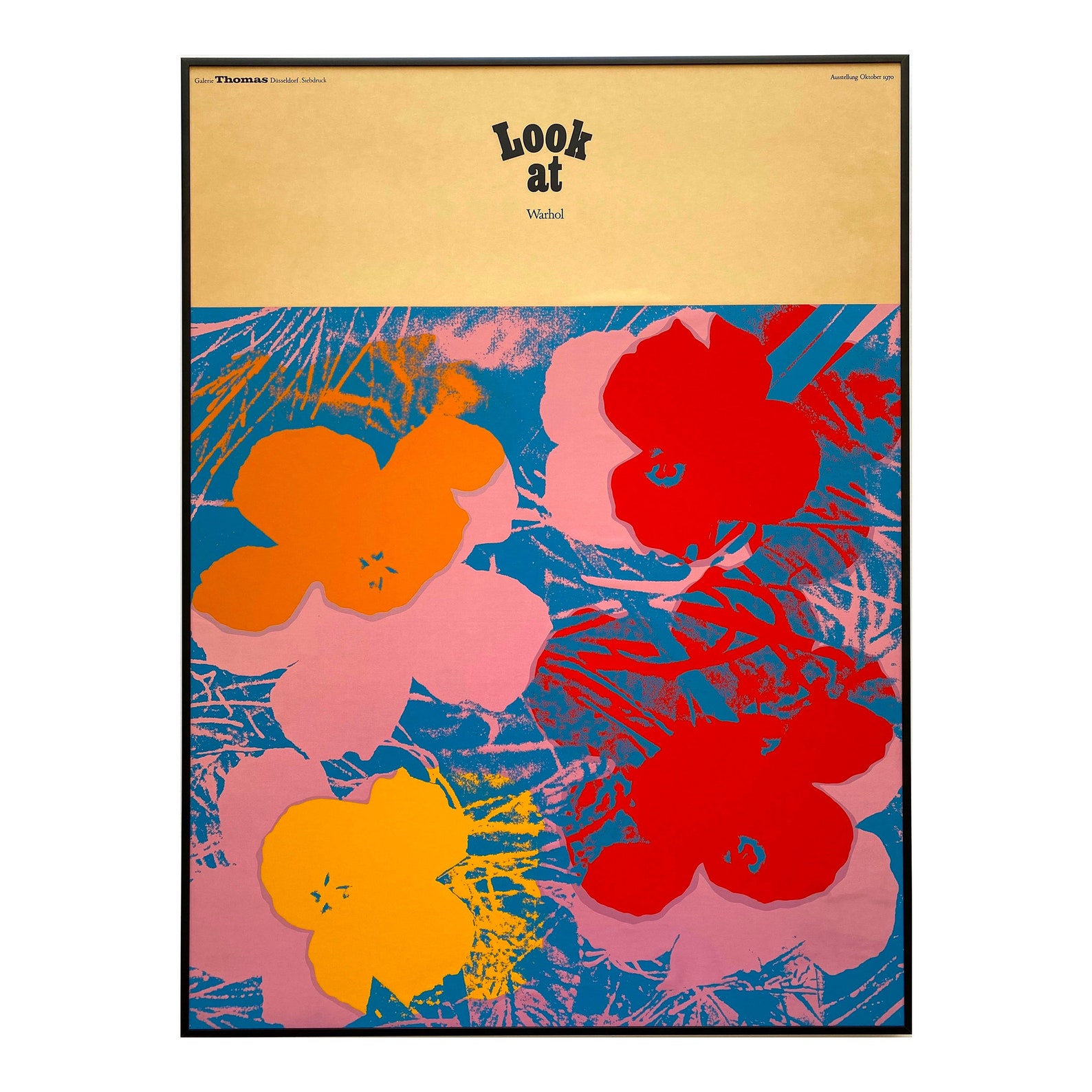 Andy Warhol - Flowers / Warhol Look at Poster - Vintage 1970 Mid ...