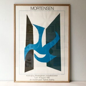 Richard Mortensen Abstract Art Exhibition Poster - 1980 (digital ...