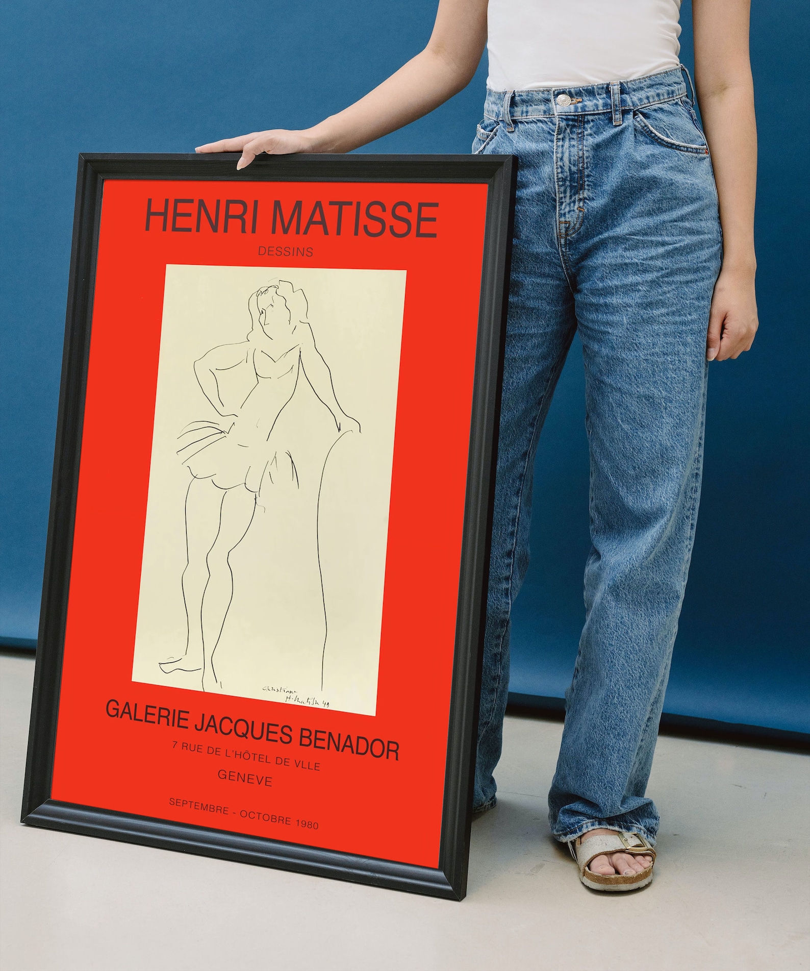 Henri Matisse Dancer Lithograph - Galerie Benador Exhibition Poster ...