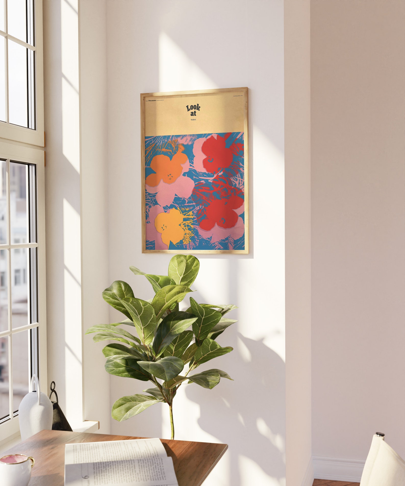 Andy Warhol - Flowers / Warhol Look at Poster - Vintage 1970 Mid ...