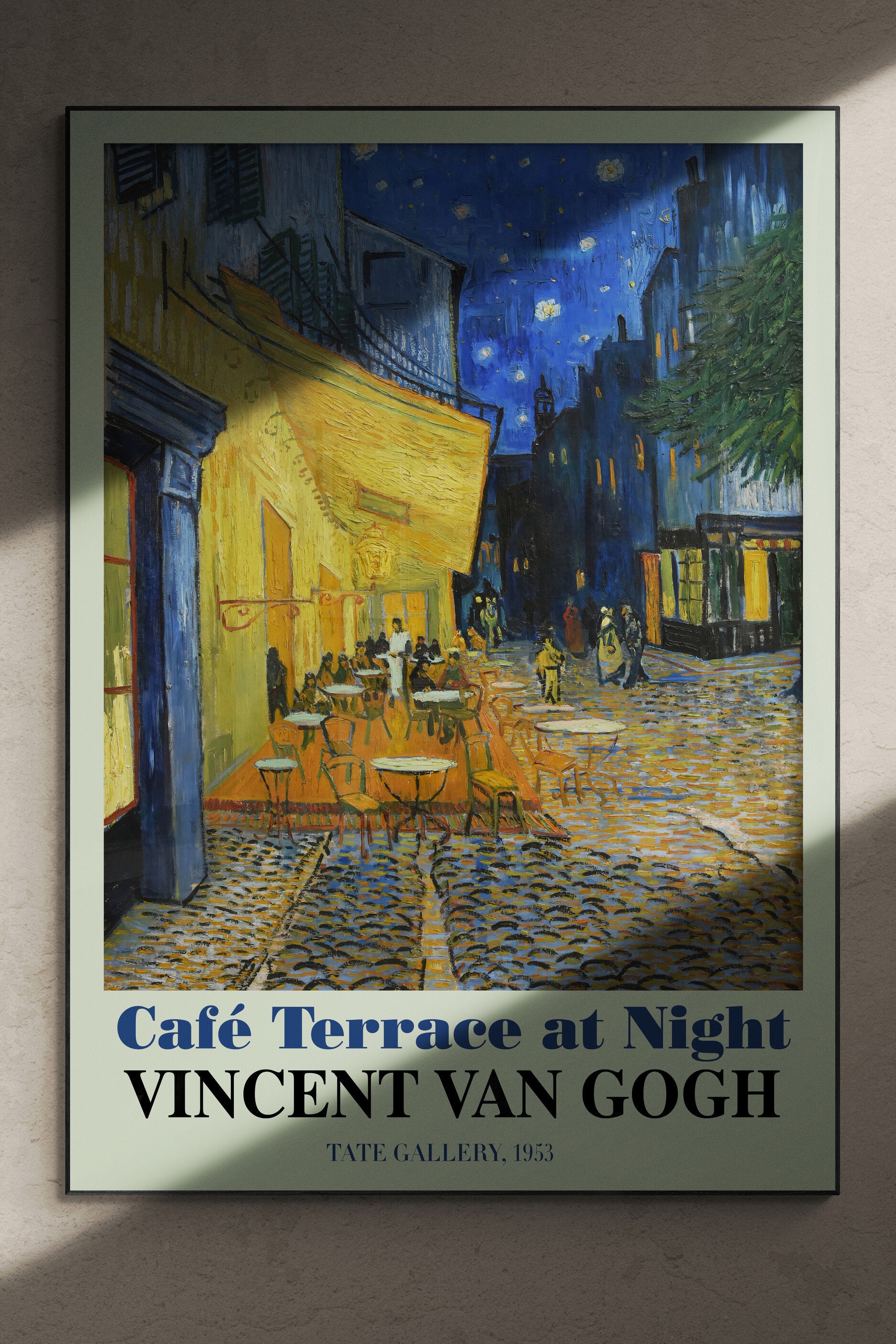 Van Gogh Cafe Terrace at Night Poster - Impressionist Art (digital ...