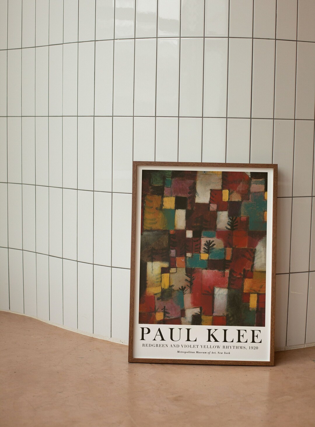 Paul Klee Exhibition Poster: Redgreen and Violet-yellow Rhythms ...