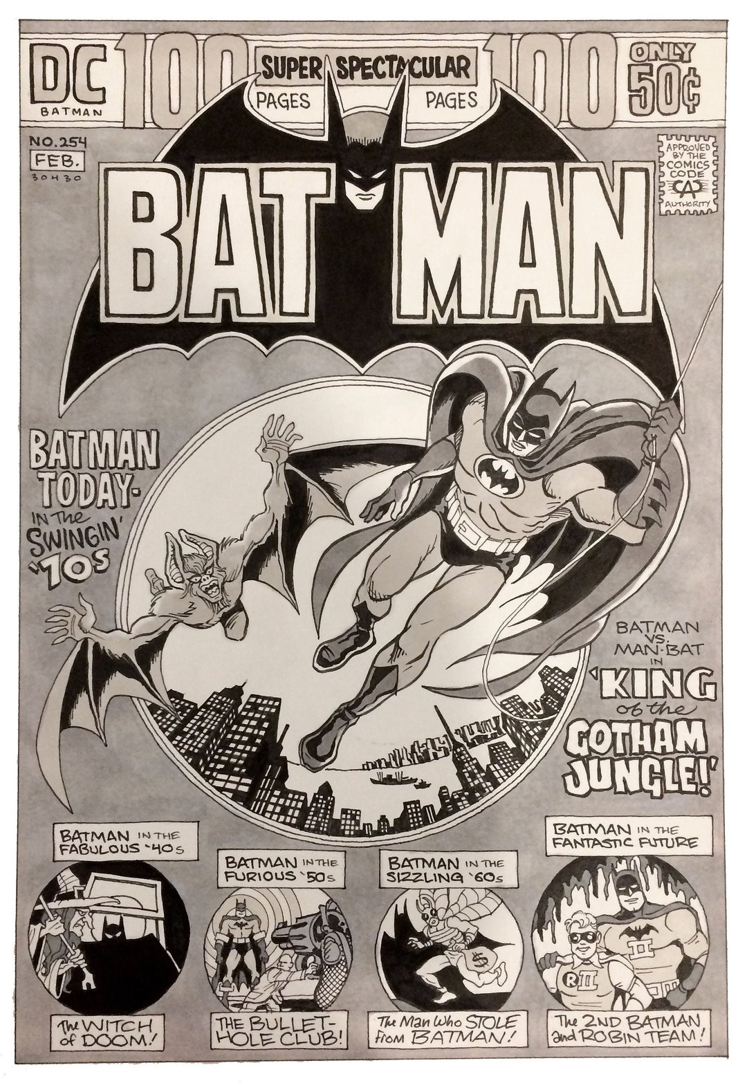 Batman 254 Cover Recreation - Etsy