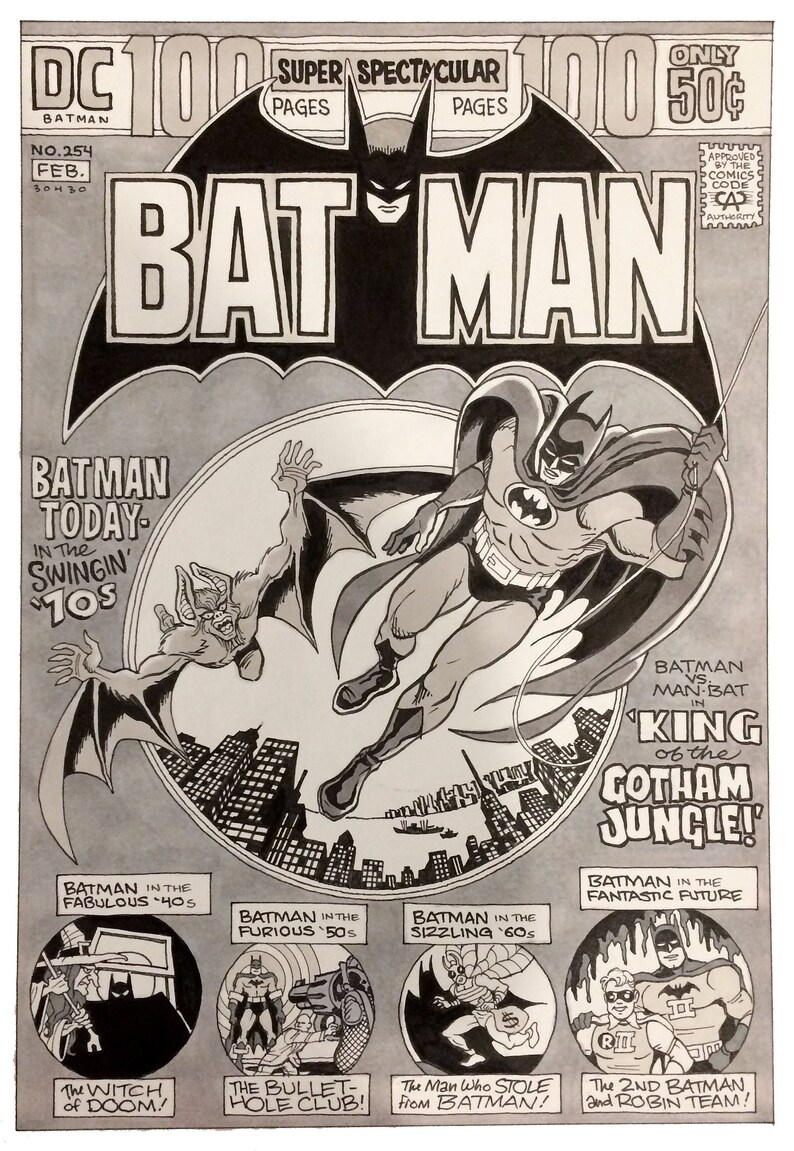 Batman 254 Cover Recreation - Etsy