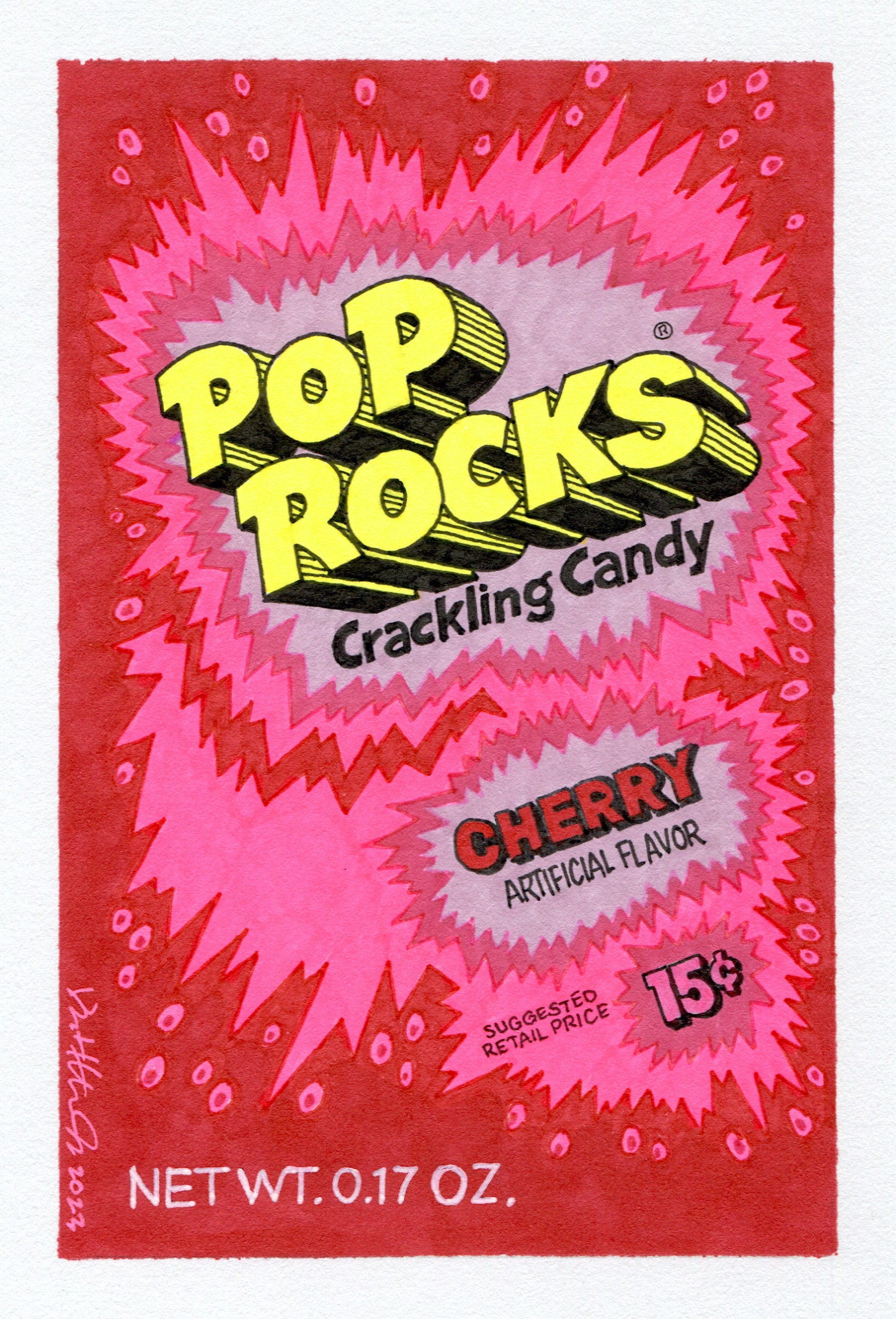 Pop Rocks Cherry Wrapper Redux - Etsy