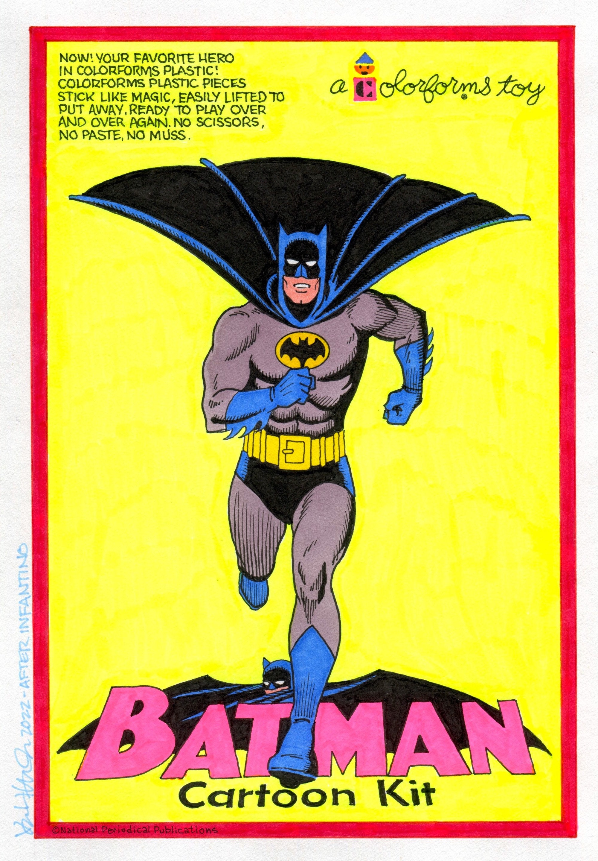Batman Cartoon Kit Colorforms - Etsy