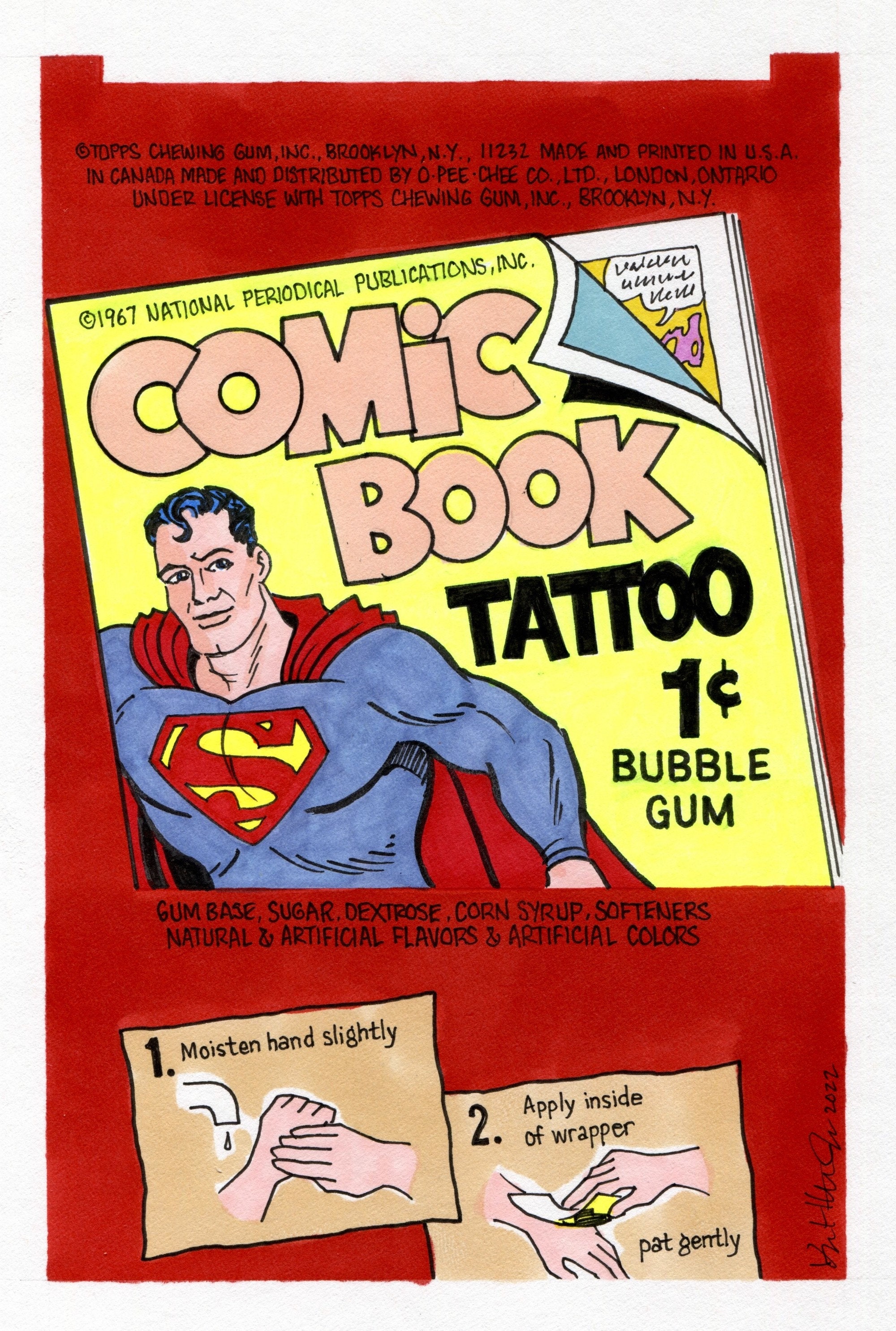 Comic book tattoo - Bronctattooaus.com