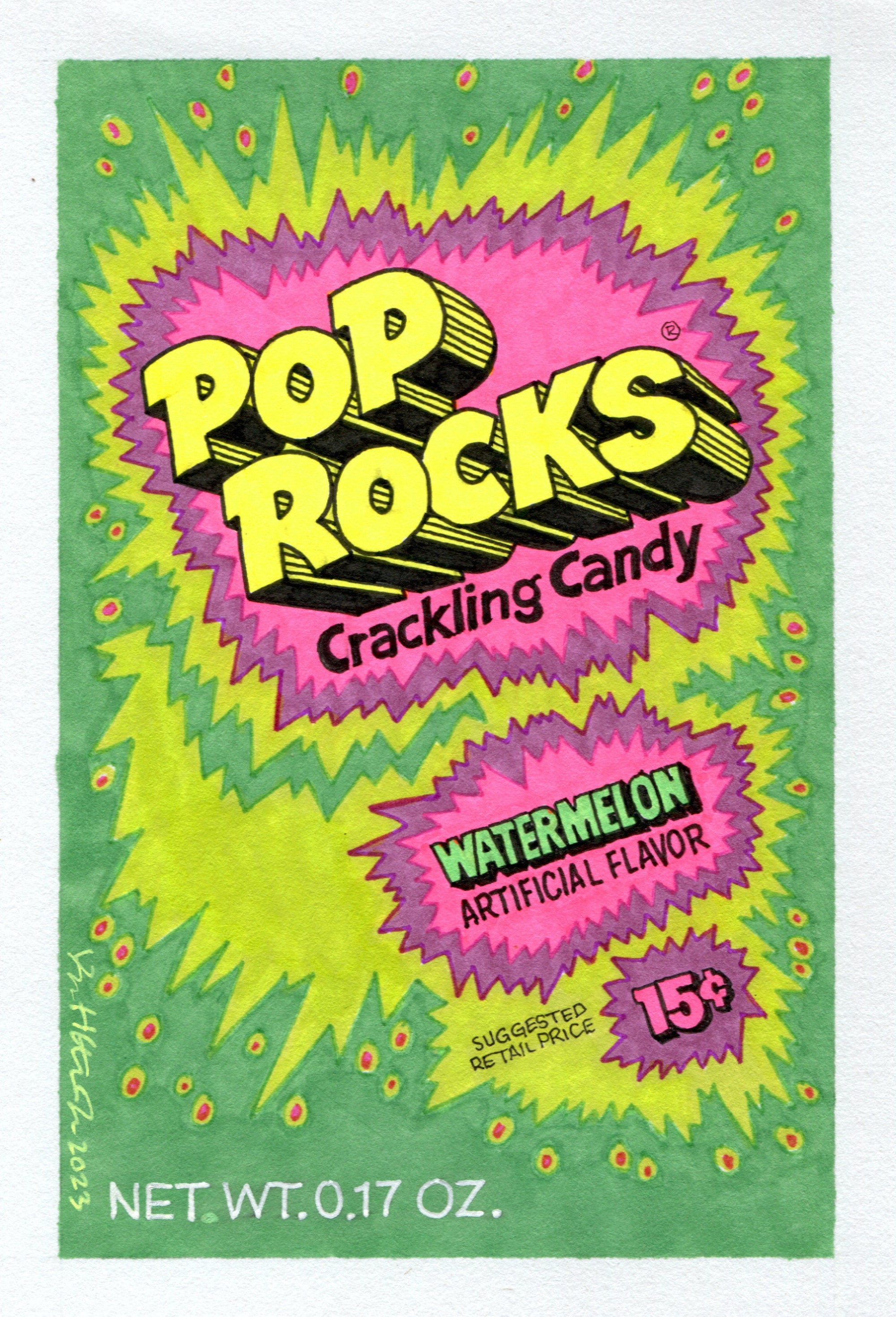 Pop Rocks Watermelon Wrapper Redux - Etsy