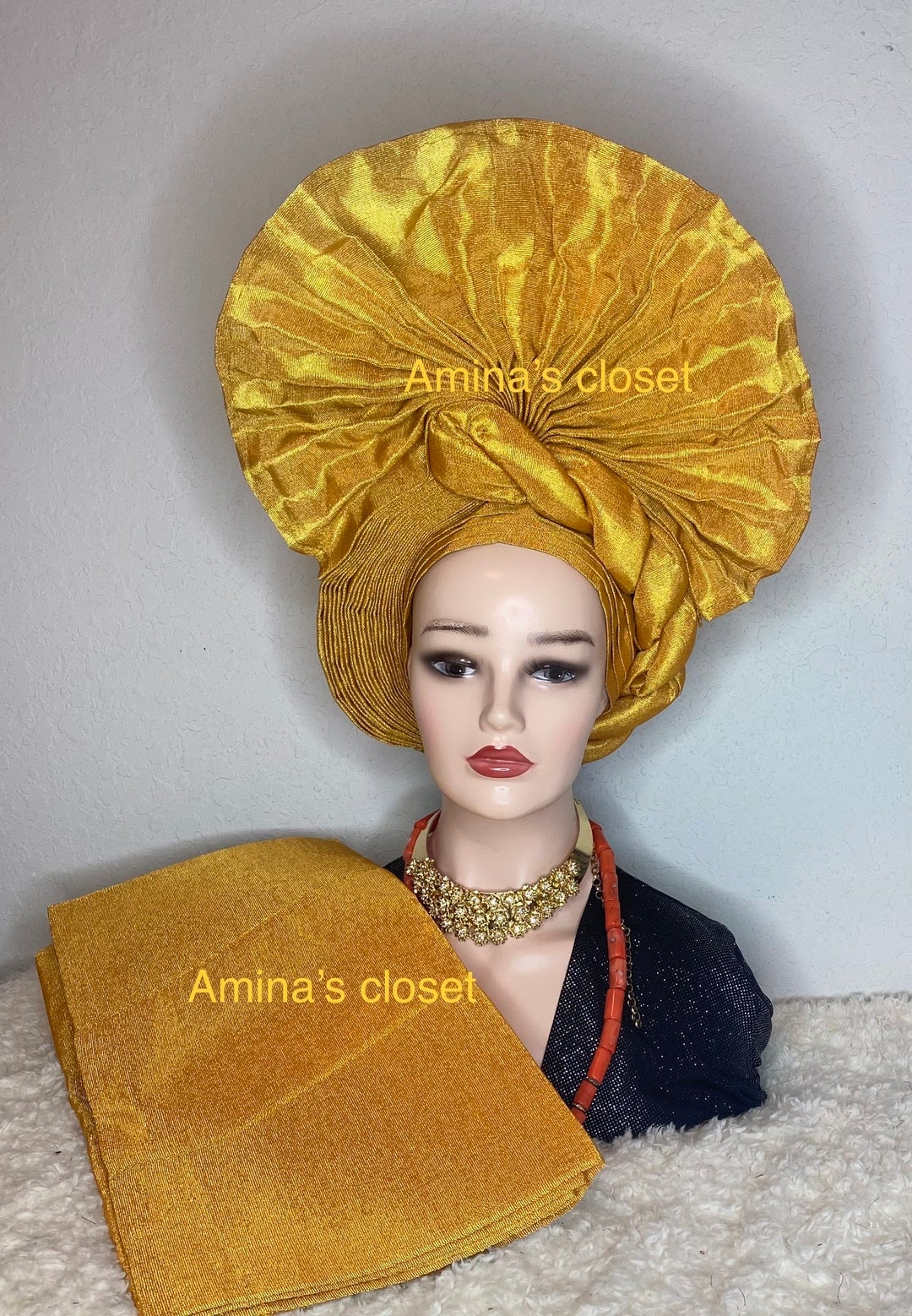 Autogele Ready to Wear Head Tie and Shouldergear for Wedding and for ...