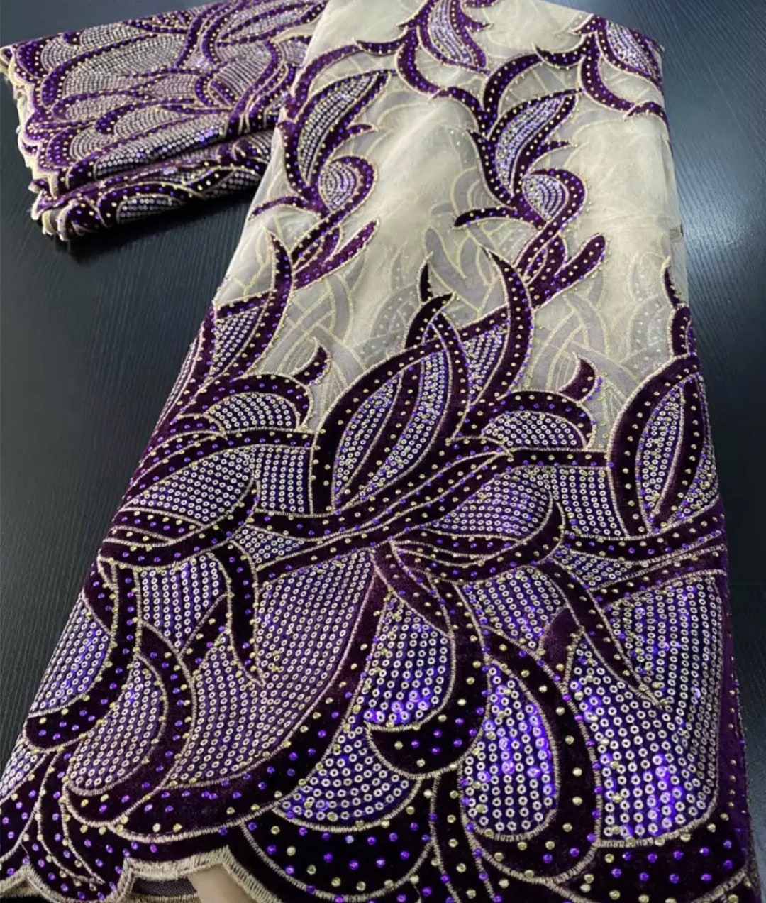 High Quality Sequins Lace With Embroidery Stones for Sewing - Etsy