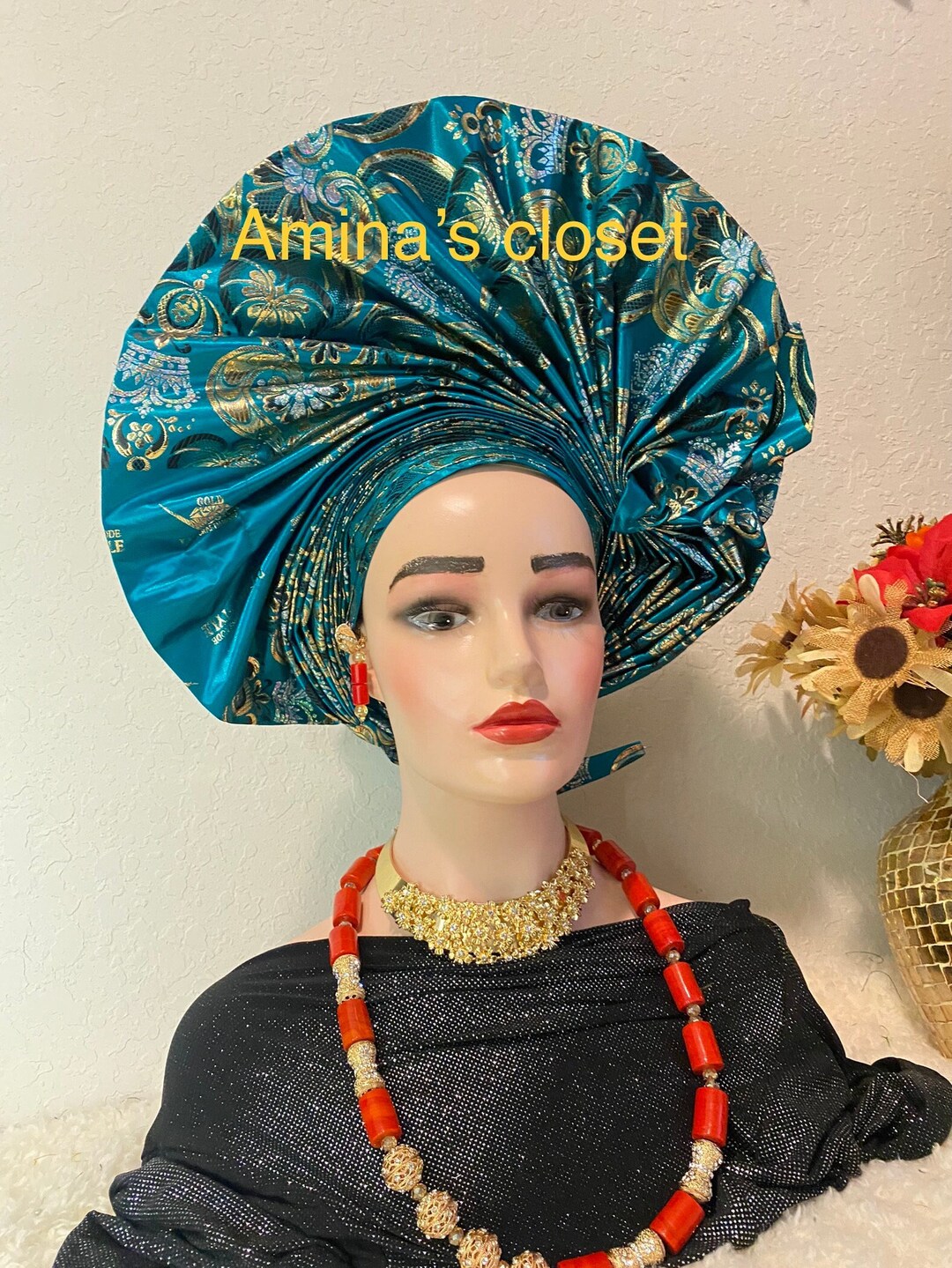Autogele Head Tie / Sego Gele Ready to Wear for Wedding and Special ...