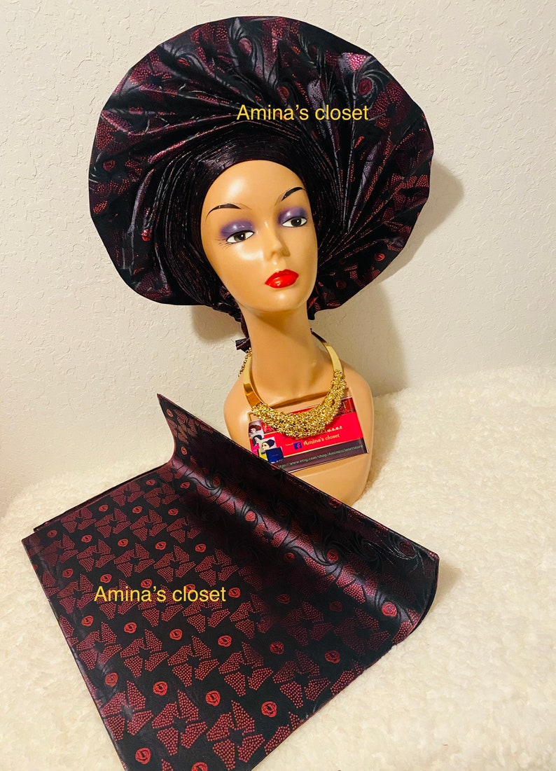 Autogele Sego Ready to Wear Head Tie With One Piece for - Etsy