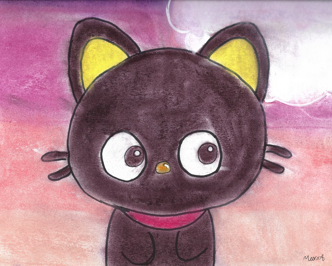 Chococat Chalk Pastel Painting, Wall Decor for Home, Office or Nursery ...