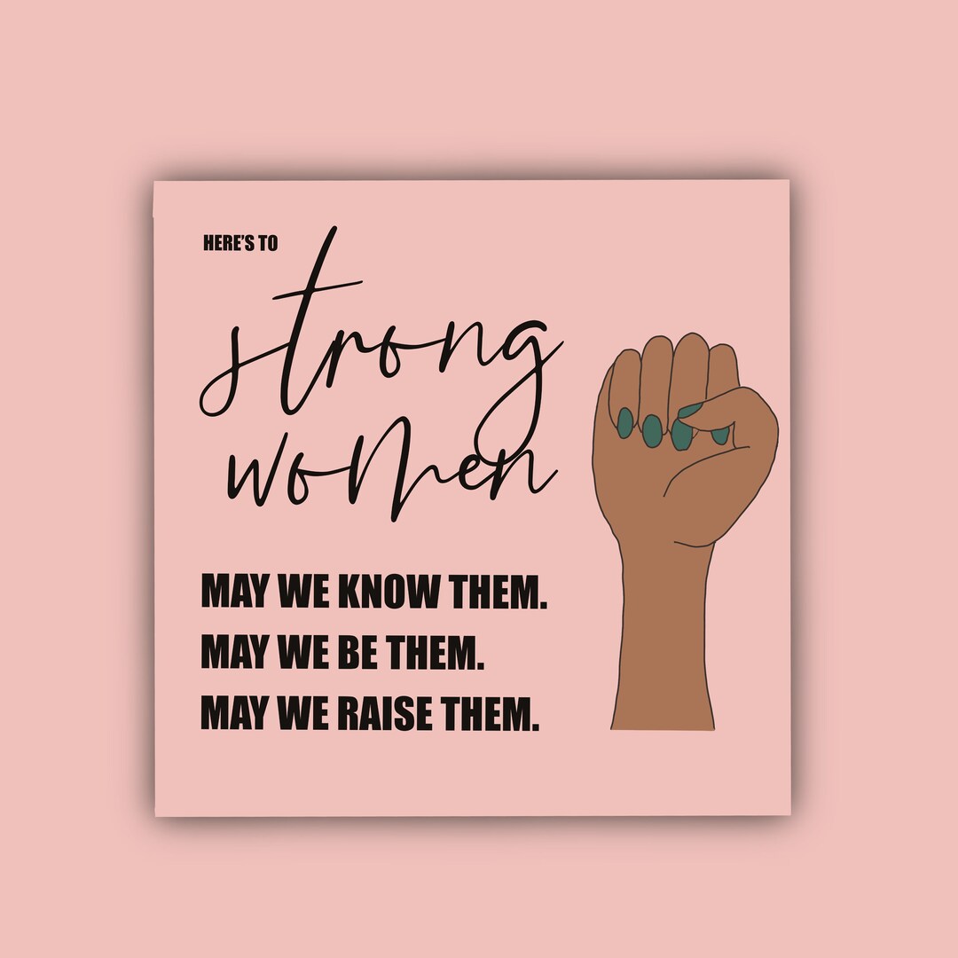 Sticker strong Women Vinyl Sticker Feminism Feminist Design - Etsy