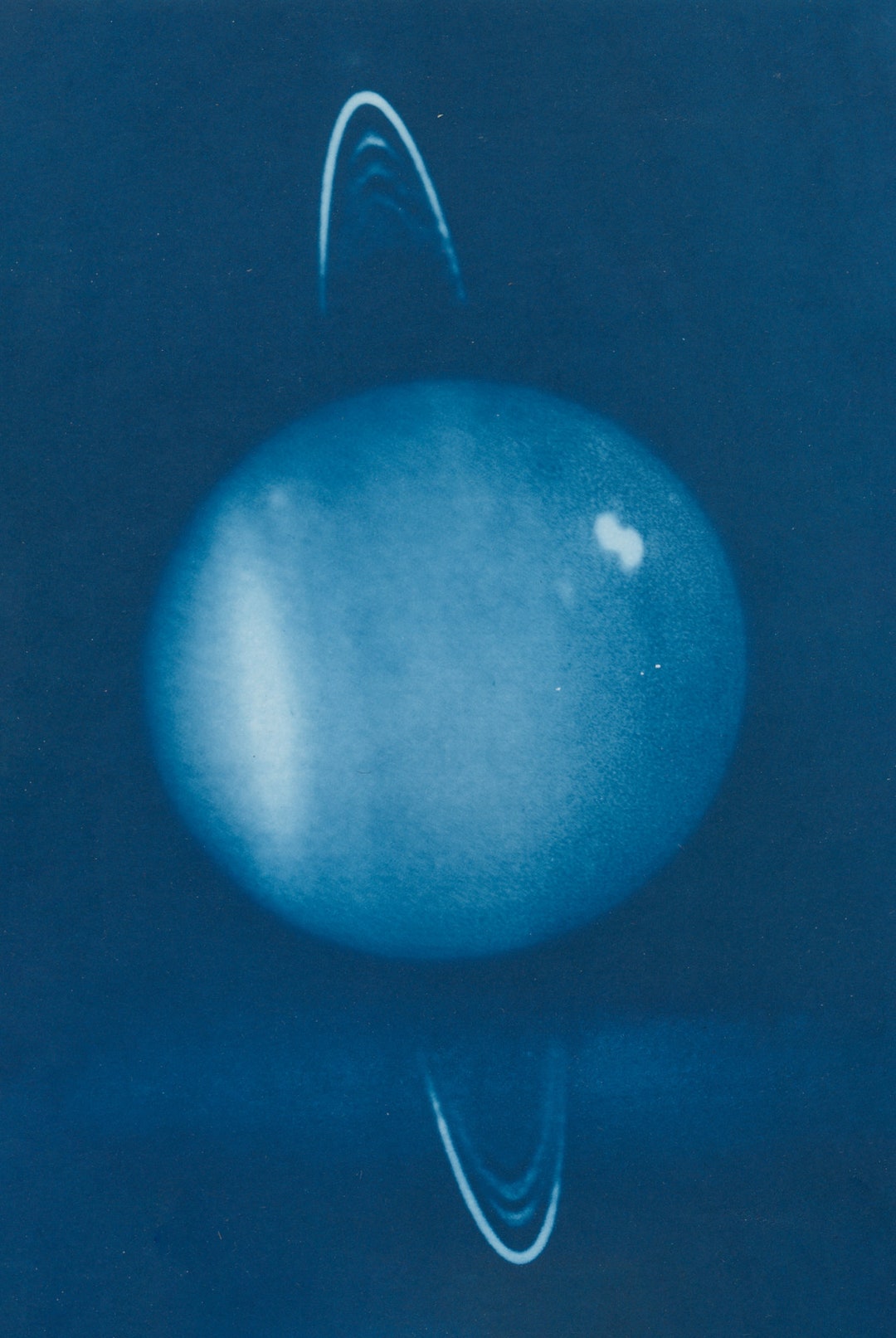 Cyanotype of Uranus, 4x6 Handmade Print - Etsy