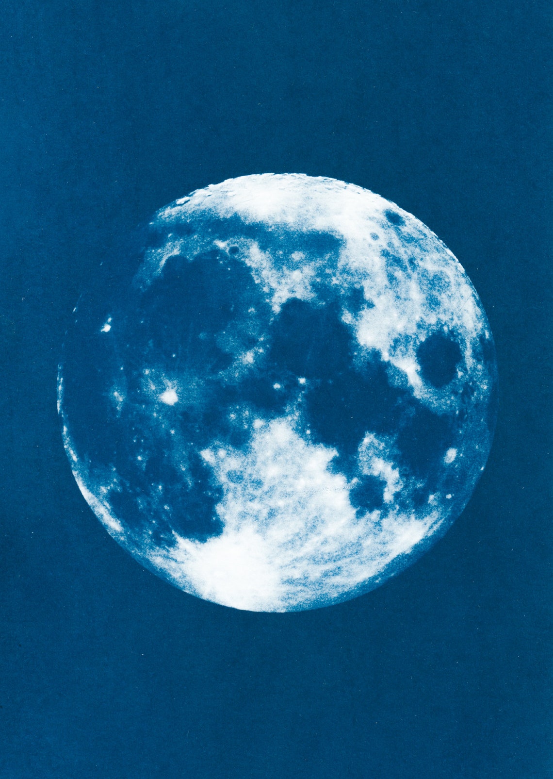 Cyanotypes of the Solar System choice of 4 8x10 handmade | Etsy