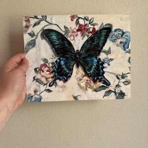 Cottagecore Floral Butterfly Art Print. "specimen Iii" by Camryn ...