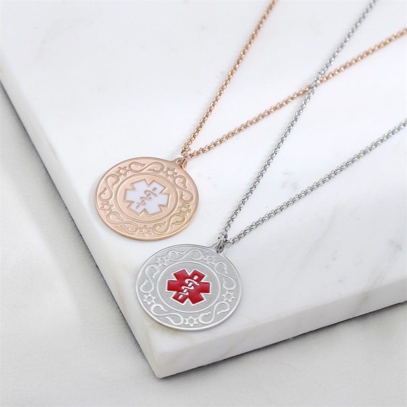 Medical Id Necklace - Etsy