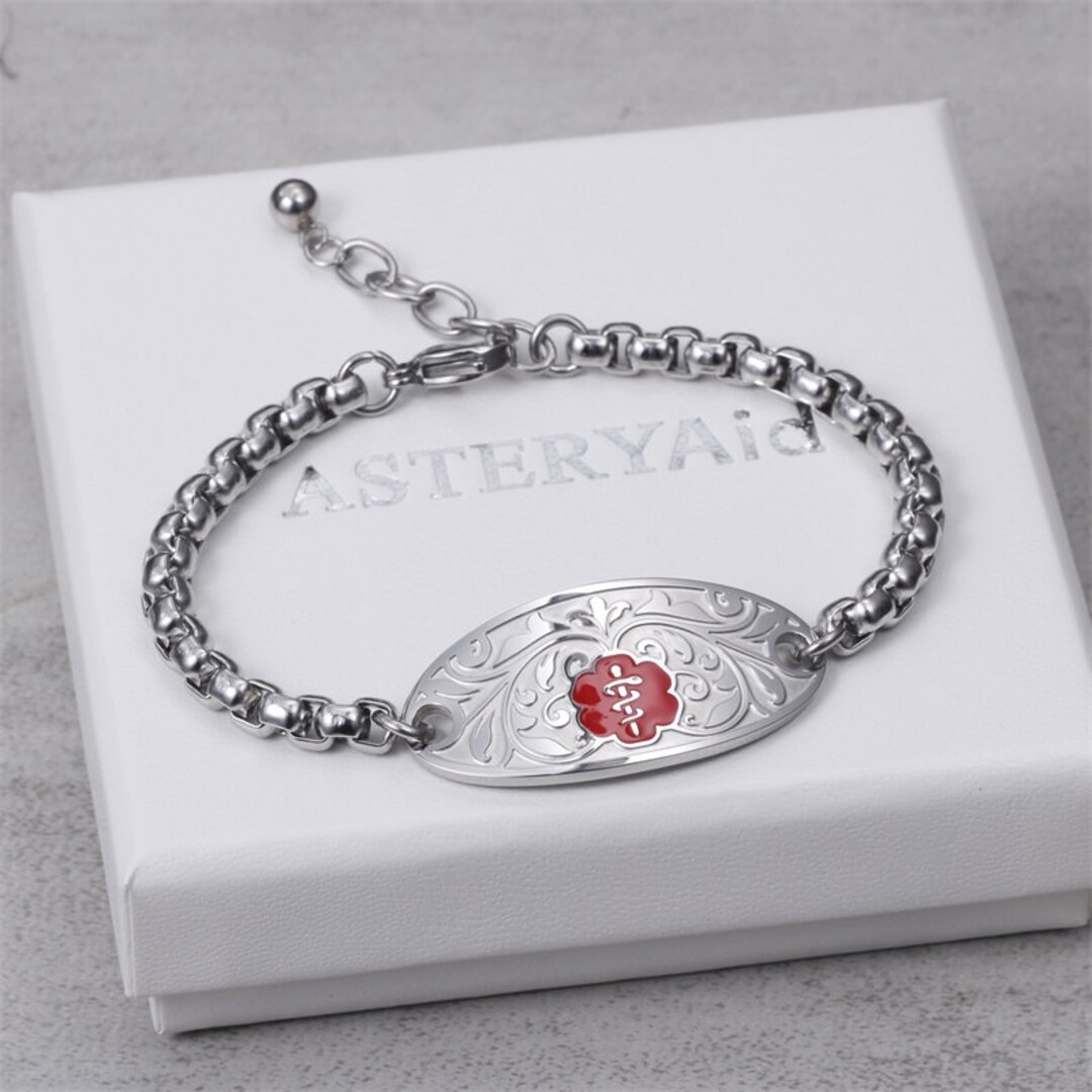Custom Adjustable Medical Alert ID Bracelets for Women With Free ...