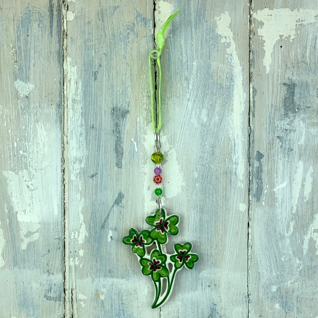 Multi-colour Shamrock/clover Decoration - Etsy