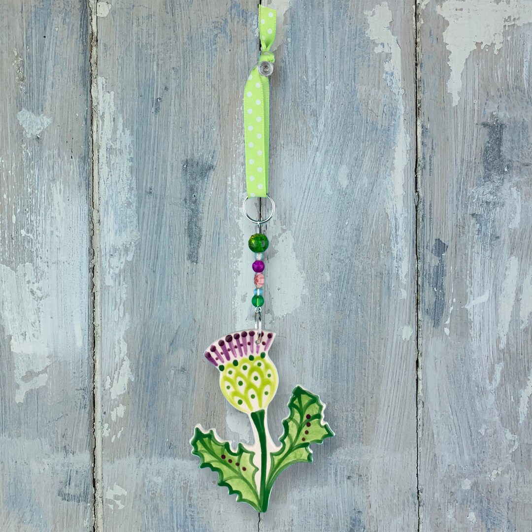 Multi-colour Thistle Decoration - Etsy
