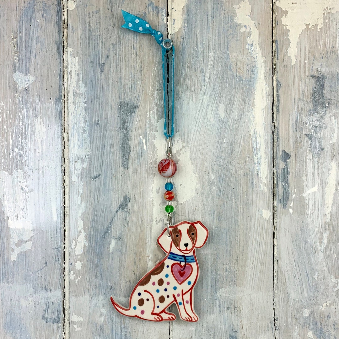 Multi Coloured Dog Decoration - Etsy