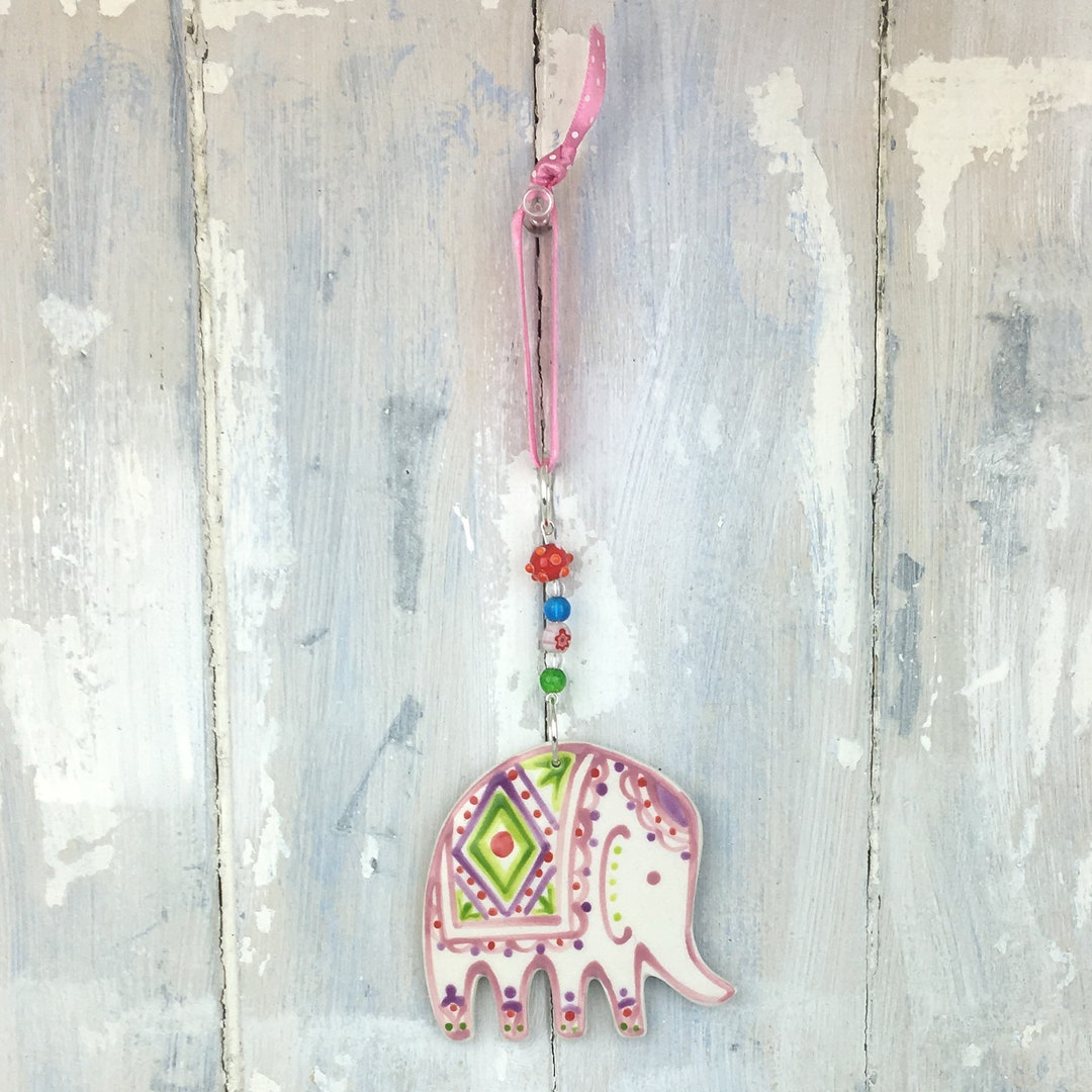 Pink Elephant Decoration - Etsy