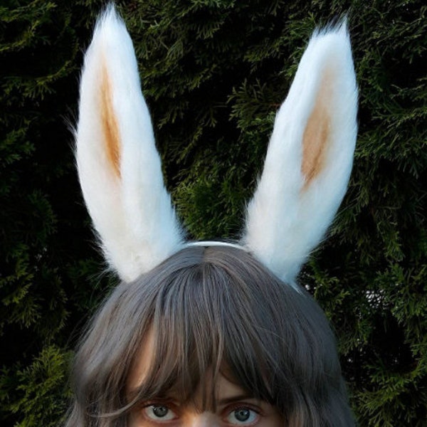 White Bunny Ears - Etsy