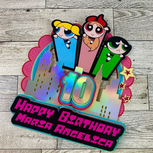 Powerpuff Girls Cake Topper - Etsy