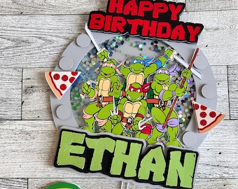 Teenage Mutant Ninja Turtle Cake Topper: Custom TMNT Birthday ...
