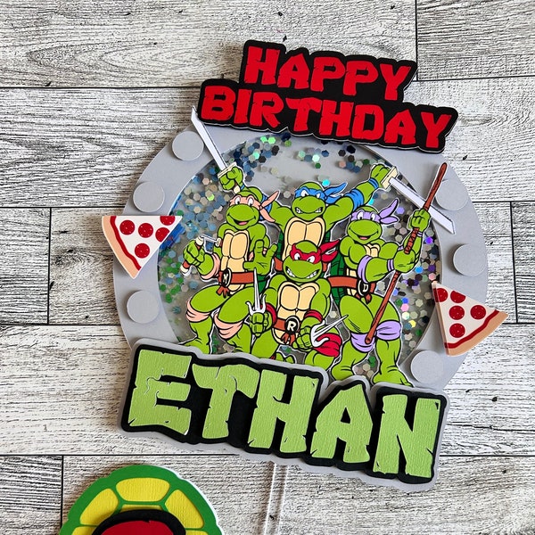 Ninja Turtle Cake Topper - Etsy