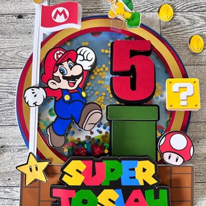 Mario Cake Topper Shaker - Etsy