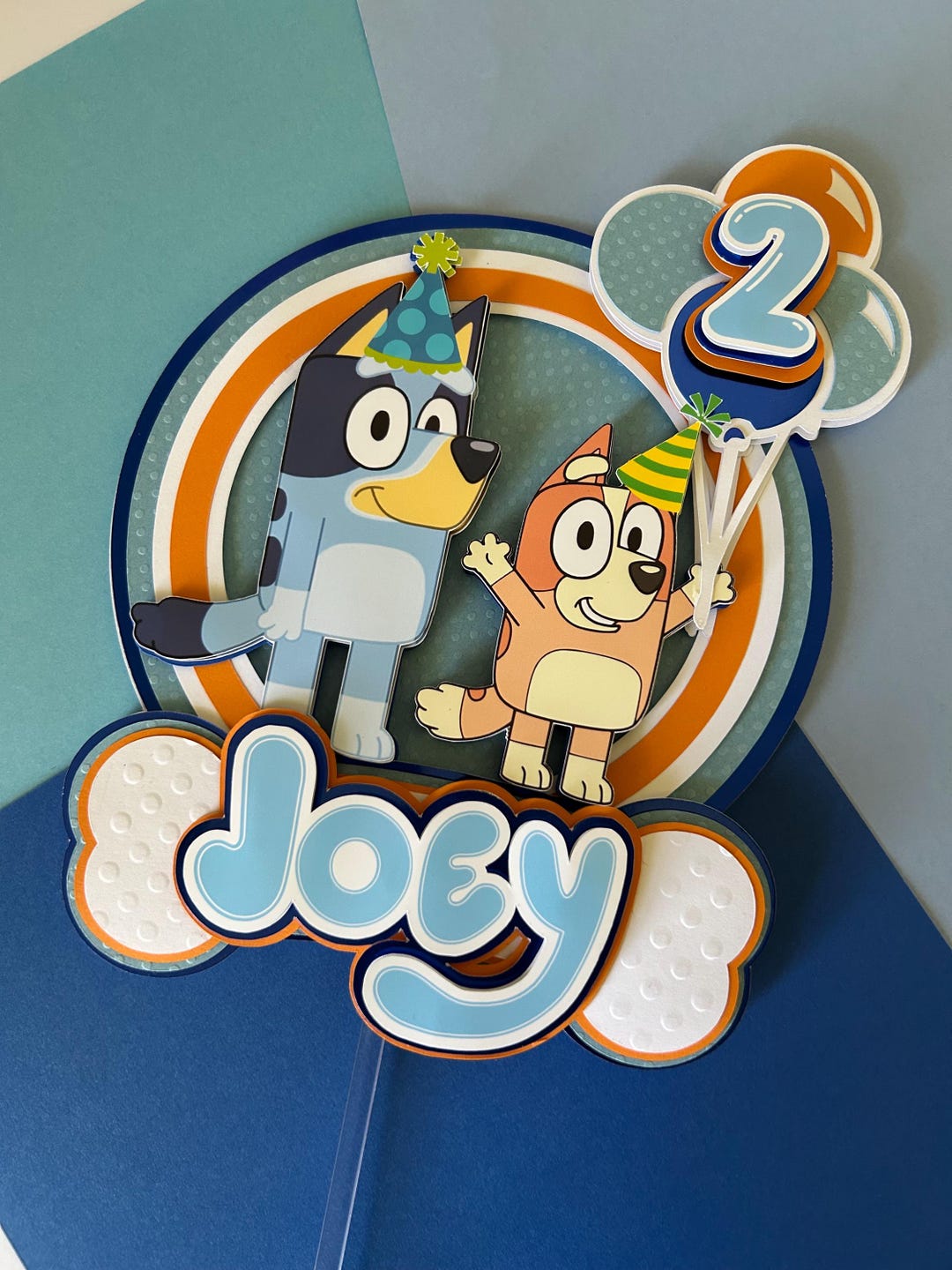Blue Dog Cake Topper - Etsy