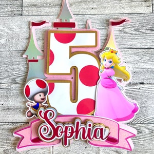 Princess Peach Cake Topper - Etsy