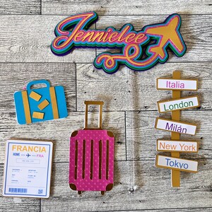 Travel Cake Topper - Etsy