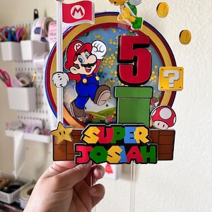 Mario Cake Topper Shaker - Etsy