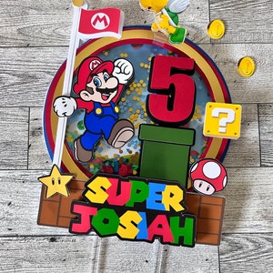 Mario Cake Topper Shaker - Etsy