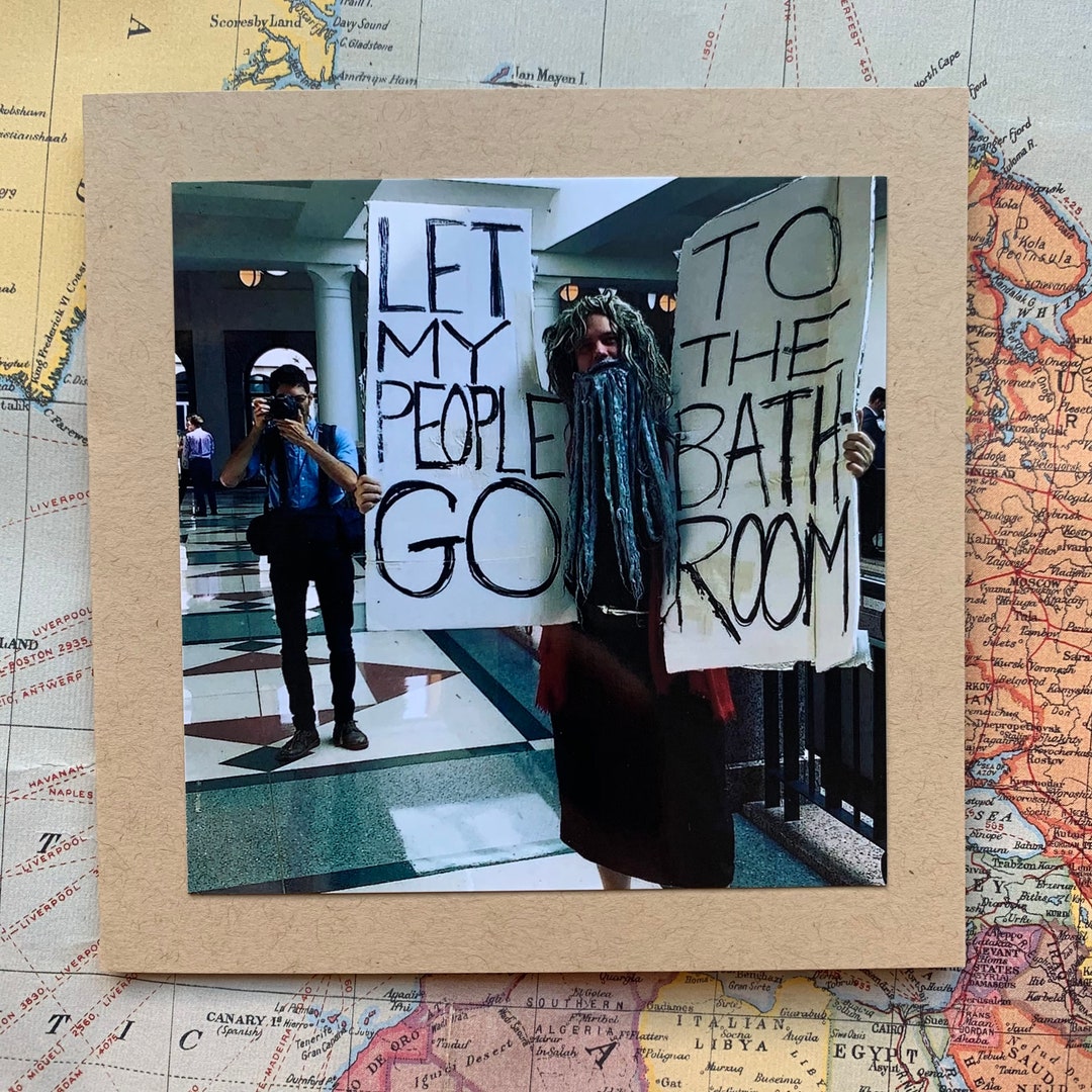 Texas Bathroom Bill Moses With let My People Go to the - Etsy
