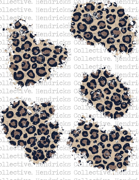 Distressed Leopard Print Sublimation Patches PNG | Etsy