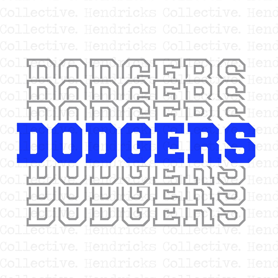 Stacked Dodgers PNG and SVG - Etsy