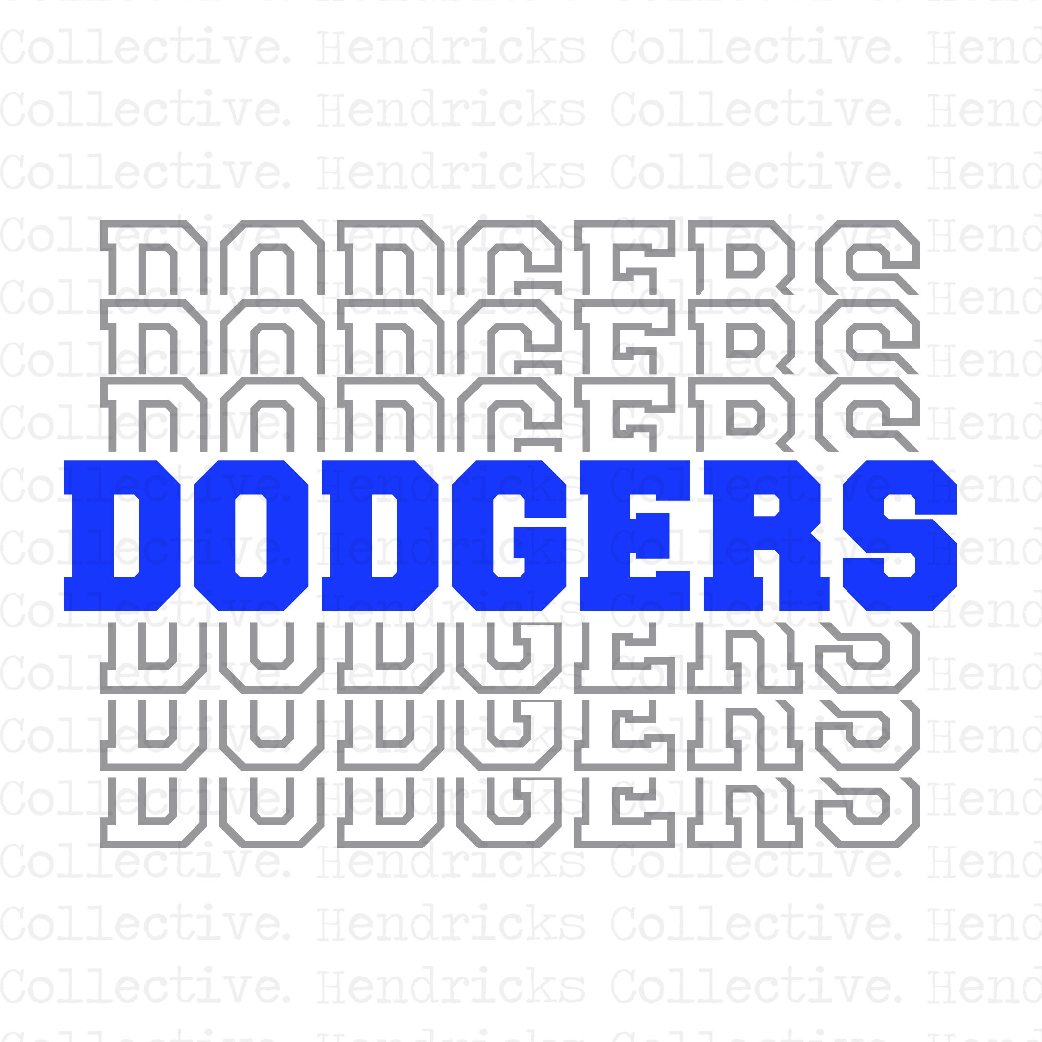 Stacked Dodgers PNG and SVG - Etsy