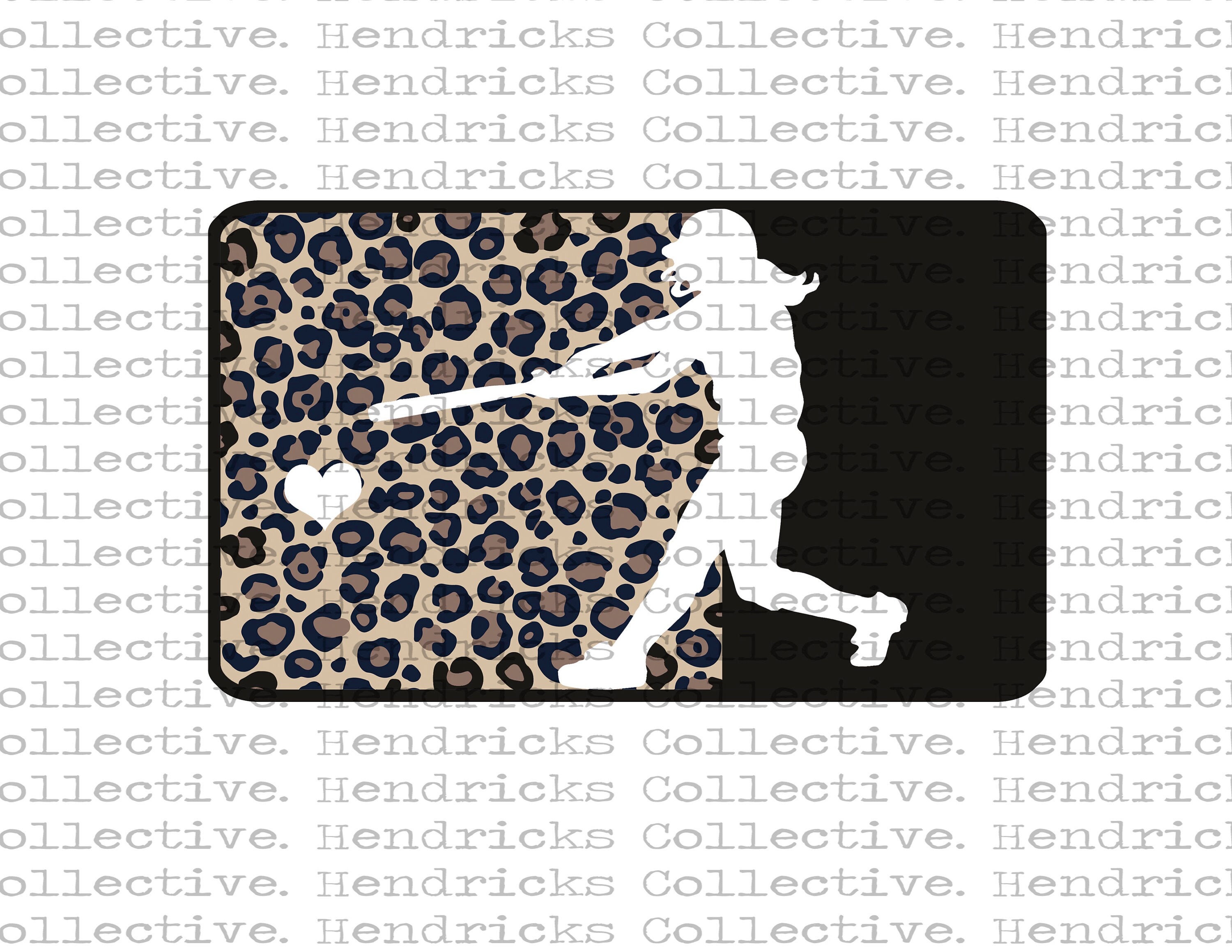 Girls Leopard Print Softball Batter PNG - Etsy