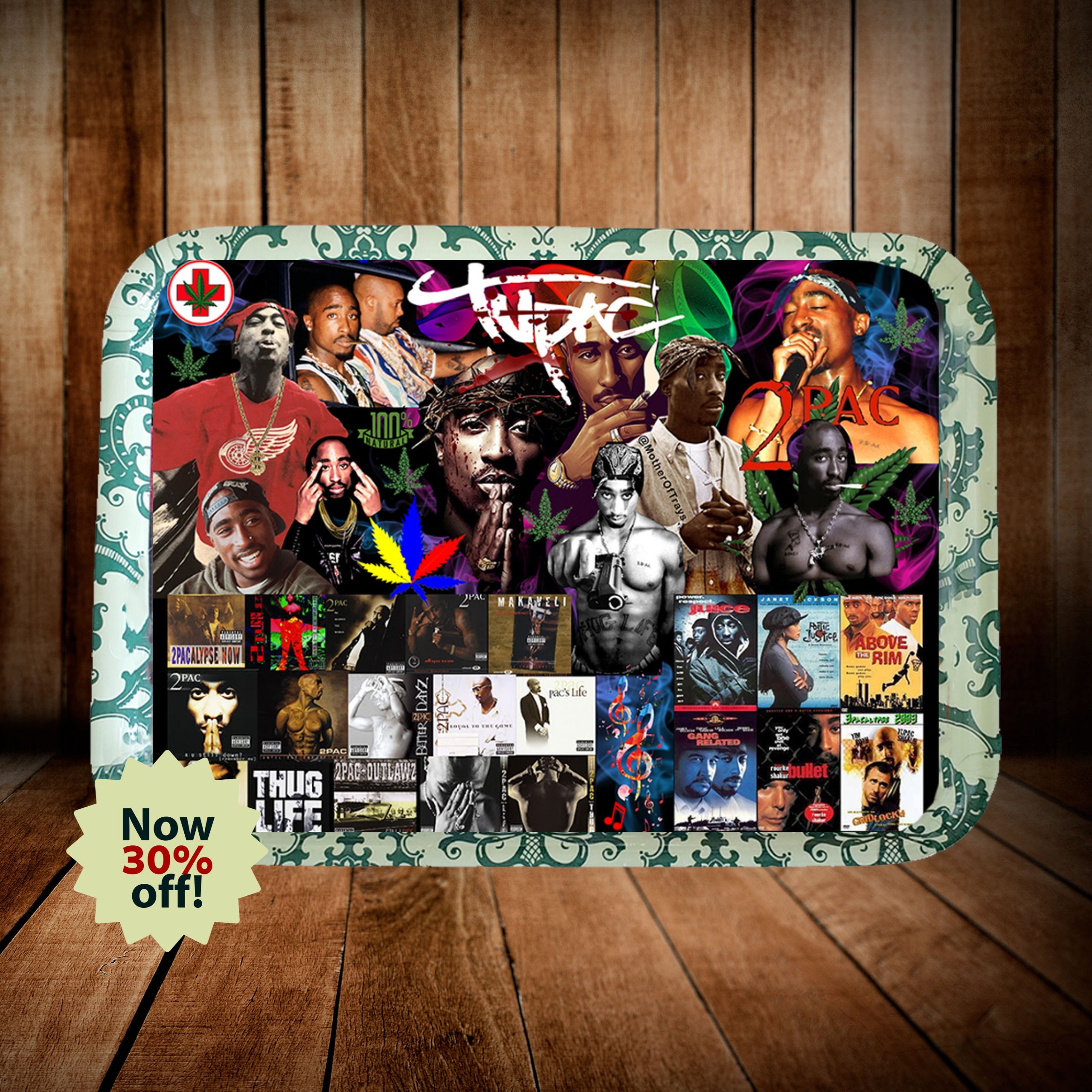 Custom rolling Tray Tupac Decorative Trays Home & Living Home Décor ...