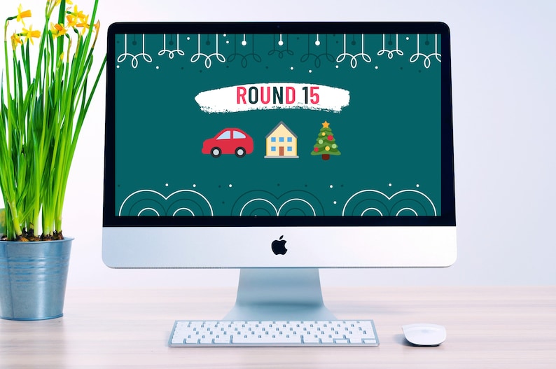 Christmas Song Pictionary Christmas Zoom Game Zoom - Etsy