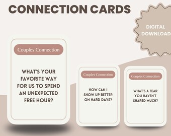 Conversation Starter Cards for Couples, Deep Talk Prompts, Date Night ...
